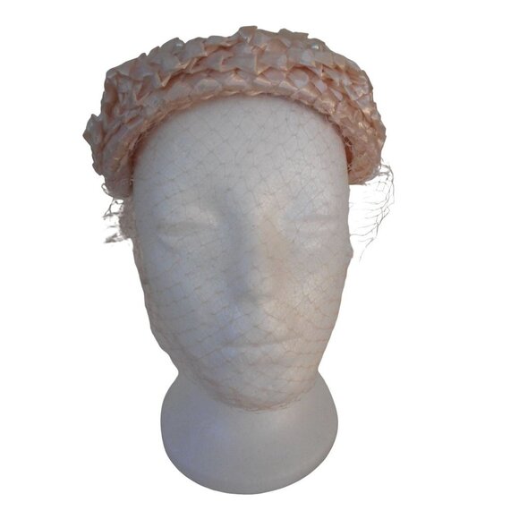 Unbranded | Accessories | Vintage Womens Pink Juliet Hat W Netting And ...